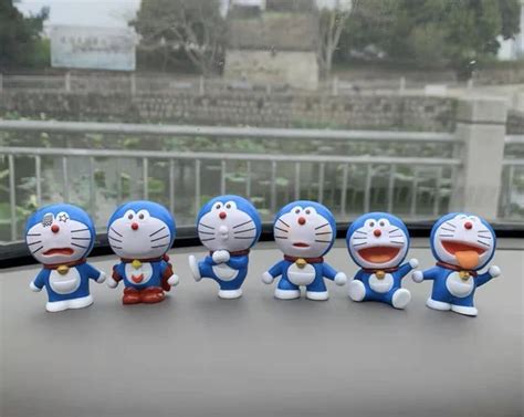 6pcs ！doraemon Expressions Figures Kawaii Car Decorations Home Decor T Eur 21 60 Picclick Fr