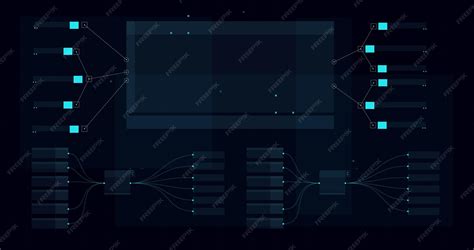 Premium Vector Hud Fui Template For Widescreen Without Text