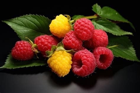 Premium Ai Image Fresh Raspberry Illustration Ai Generativexa