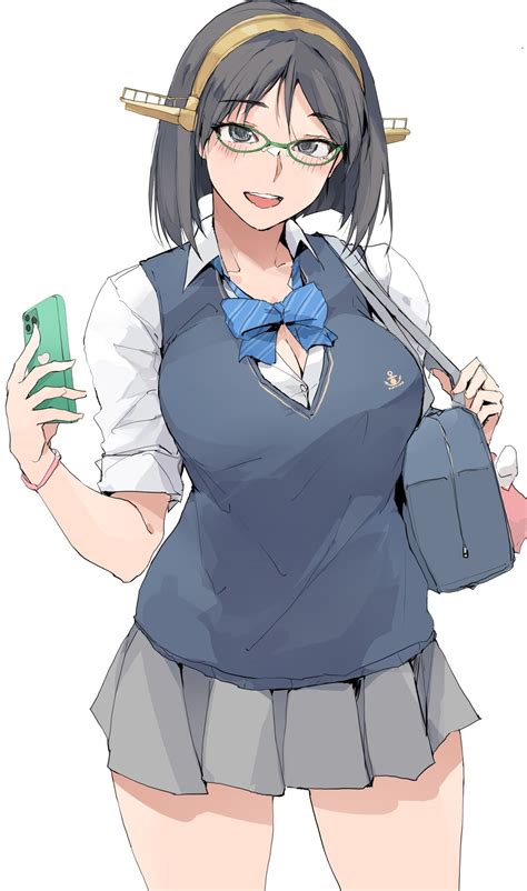 Kirishima Kantai Collection Drawn By Zekkyon Danbooru