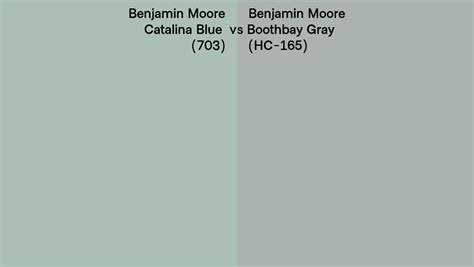 Benjamin Moore Catalina Blue Vs Boothbay Gray Side By Side Comparison