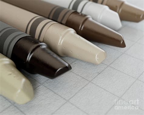 Human Skin Tone Diversity Crayons Digital Art By Allan Swart Fine Art