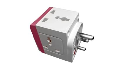 3 Pin Multi Plug Socket Universal Travel Adapter With Individual Switch Safety Shutter Plug At
