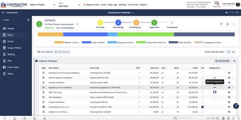 How Do I Assign The Vendor Or Contractor To A Specific Line Item In The