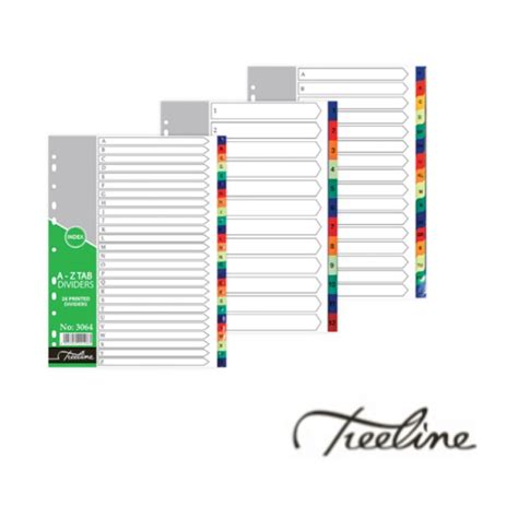 Bright Pvc Dividers Treeline Stationery Wholesalers