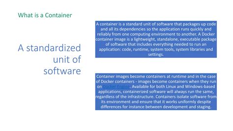 Containerized Applications Overview Ppt