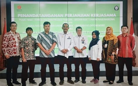 FPP UNDIP Jalin Kerjasama Dengan BRIN Untuk Meningkatkan Ketahanan Pangan Di Indonesia