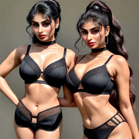 Mouni Roy Black Bra