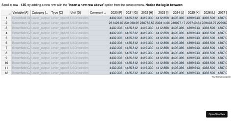 Jspreadsheet Alpha Examples Codesandbox