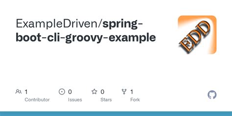 github exampledriven spring boot cli groovy example