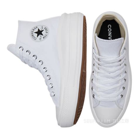 【converse匡威】【女子】all Star Move厚底休闲女鞋 女款 白 568498c102 搜品之家