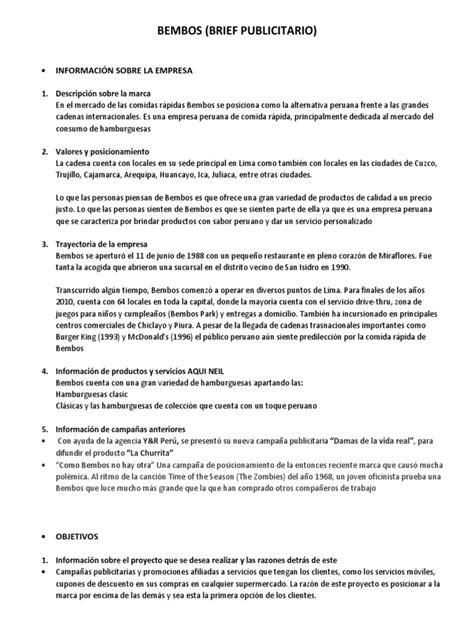 Brief Bembos Pdf