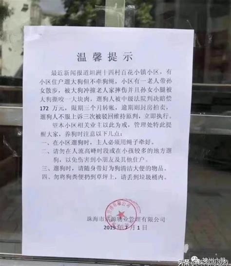 廣東一小區狗咬傷人被判賠172萬？涉事小區和法院回應了 每日頭條