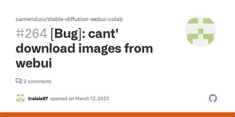 Bug Cant Download Images From Webui Issue 264 Camenduru Stable Diffusion Webui Colab