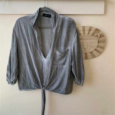 Mustard Seed Tops Mustard Seed Lightweight Gray Top Rayon Poshmark