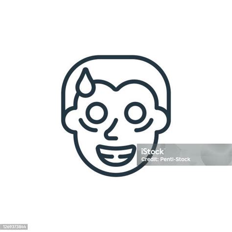 在白色背景上隔離的瘋狂向量圖示大綱細線瘋狂圖示的網站設計和移動應用程式開發細線瘋狂輪廓圖示向量圖示向量圖形及更多卡通圖片 Istock