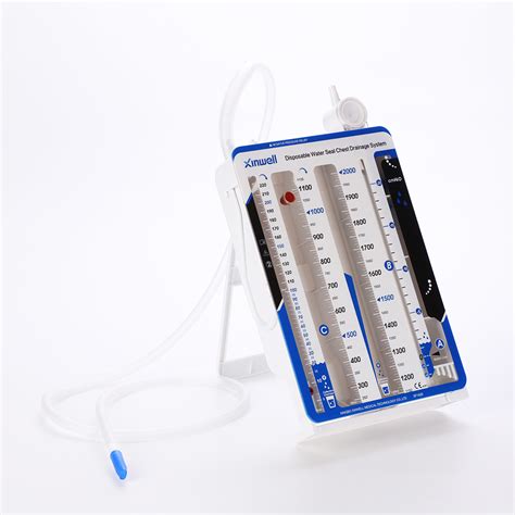 Medical Consumable Water Seal Double Chambers Chest Drainage System
