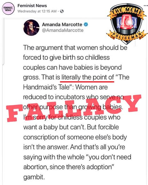 This Meme Commits The Logical Fallacy The Meme Policeman