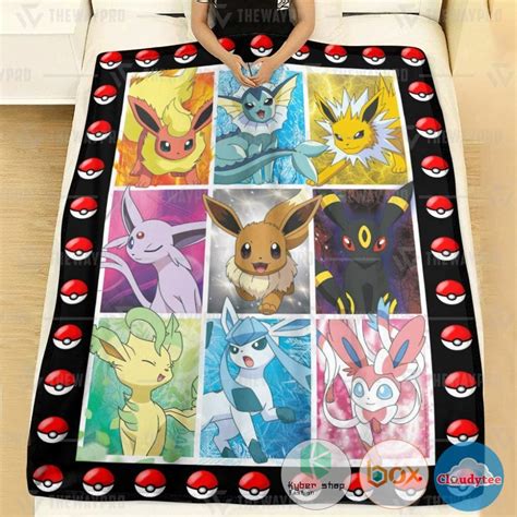 Hot Eevee Evolution Pokemon Blanket Express Your Unique Style With Boxboxshirt