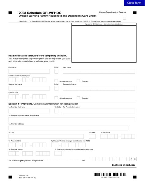 Dependent Care Credit Templates Pdf Download Fill And Print For Free