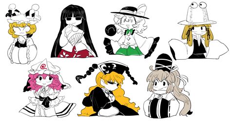 Komeiji Koishi Saigyouji Yuyuko Yakumo Ran Moriya Suwako Houraisan
