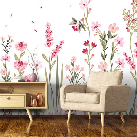 Papier Peint Panoramique A Field Of Flowers Right Lilipinso