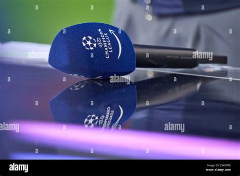 Tv Microphone In The Semi Final Match Fc Bayern Muenchen Real Madrid