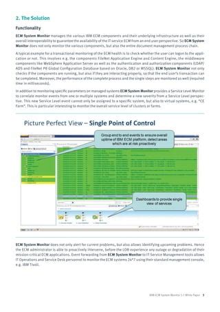 IBM ECM System Monitor Whitepaper PDF Cloud Computing Internet