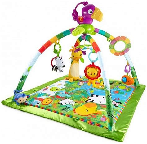 Развивающий музыкальный коврик Fisher-Price "Тропический лес попугай ...