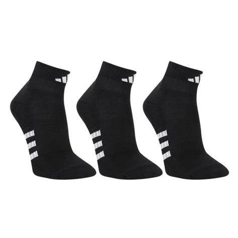 Kit Meia Adidas Performance Cano Baixo 3 Pares Preto Netshoes