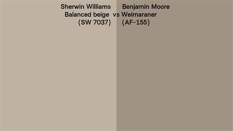 Sherwin Williams Balanced Beige SW 7037 Vs Benjamin Moore Weimaraner