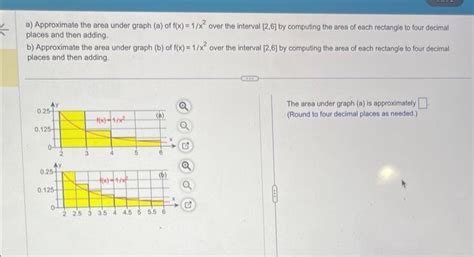 Solved A Approximate The Area Under Graph A Of F X X Chegg