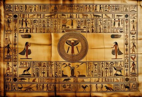 Premium Photo Decoding Ancient Egyptian Hieroglyphics On A Weathered Parchmen