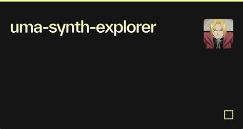 Uma Synth Explorer Codesandbox