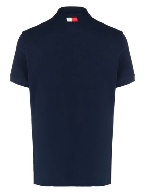 Tommy Hilfiger Logo Patch Cotton Polo Shirt Farfetch