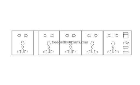 Universal Socket Free Cad Drawings