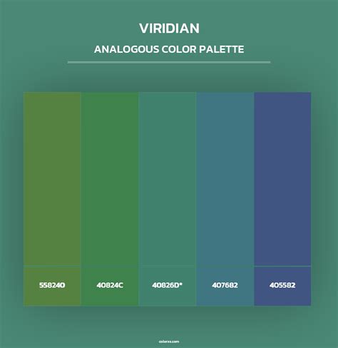 Viridian Color Palettes