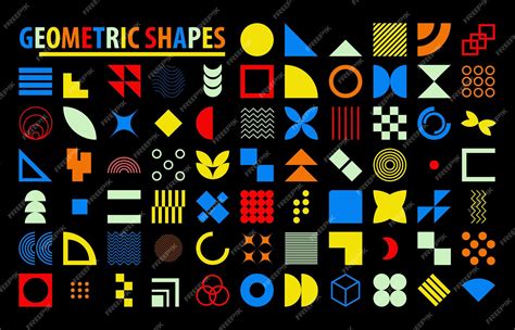 Premium Vector Geometric Element Shapes