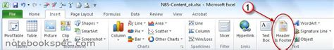 ใส่เลขหน้าให้กับ Microsoft Officeexcel 2010 Panthongtip
