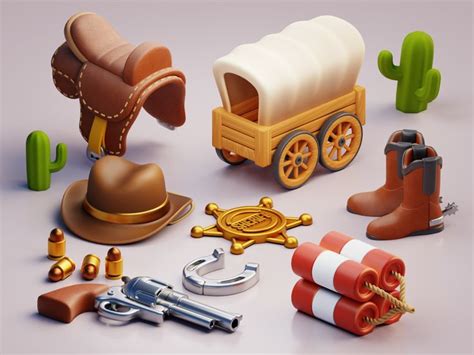 Wild West 3D Assets In 2024 3d Assets Wild West West