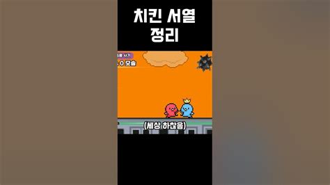 치킨 서열 정리 쇼츠 게임 Shorts 스팀게임 Youtube