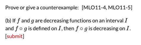 Solved Prove Or Give A Counterexample Mlo11 4