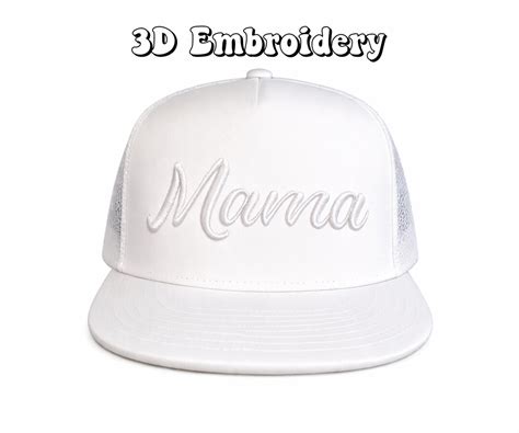 Custom 3d Puff Embroidery Cap Foam Embroidered Hat Etsy