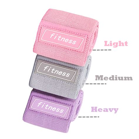 Customized Printed Fabric Booty Bands Resistance Exercise Bands Fitness