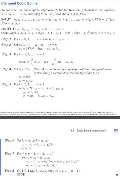 Solved To Construct The Cubic Spline Interpolant S