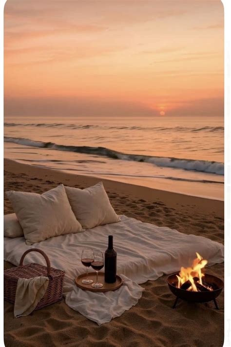 Camping On The Beach Camping In The Sand Camping At Beach Romantic Beach Picnic