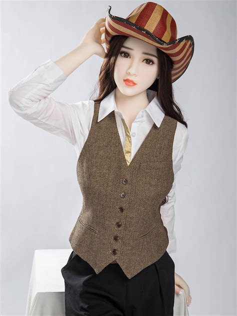 Costumeslive Réaliste 158 Cm TPE Real Silicone Big Breast Love Doll Sex