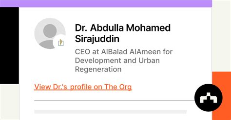 Dr Abdulla Mohamed Sirajuddin Ceo At Albalad Alameen For Development And Urban Regeneration