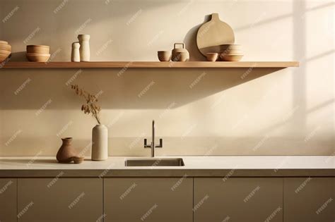 미니멀리즘 주방 인테리어 디자인 무료 사진