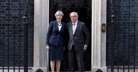 May Führte Mit Juncker Konstruktives Gespräch